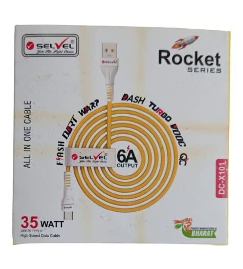 SELVEL 6A All in One USB Data & Charging Cable, Made in India, 480Mbps ...