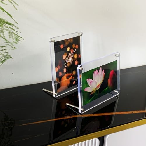 Amazon.com - SMY LINUUE 5x7 Acrylic Photo Frame 2 Pack, Clear Desktop ...