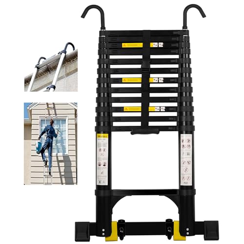 Wolec Telescoping Ladder 17.5FT with 2 Detachable Hooks for sale | Las ...