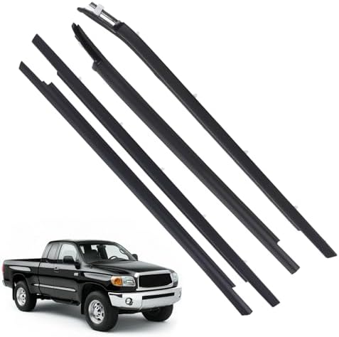 Amazon.com: Dasbecan 4PCS Front & Rear Door Window Trim Belt ...
