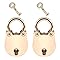 Aifeier ET 2 Pieces Mini Vintage Locks Small Bear-Shape Padlock with ...