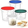 Amazon.com: Sawysine 4 Pcs Food Storage Container with Lids Set Proof ...