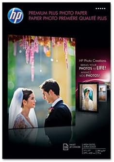 Amazon.com : HP Premium Plus Photo Paper, 75 Lbs, Glossy, 11 X 17, 25 ...