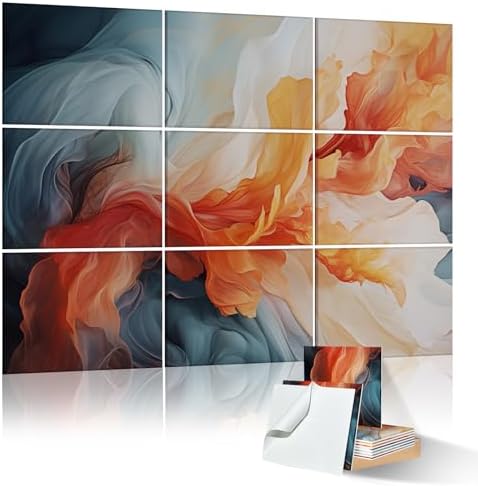 Amazon.com: ENSEPST 9 Pack Wall Art Acoustic Panels,48" X 36"Sound ...