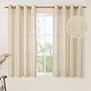 Amazon.com: LAMIT Linen Curtains 45 Inch Length 2 Panels Set for ...