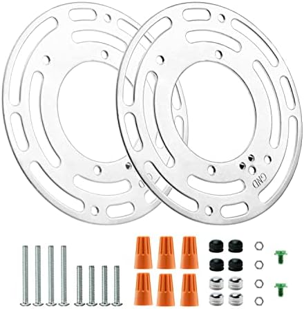 2 Pack Universal Light Fixture Mounting Bracket, 4 Inches Diameter ...