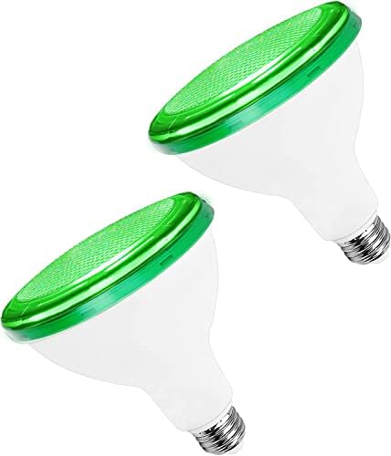 PAR38 Green Flood Light Bulbs, 15 Watt Green LED Flood Light 100W ...