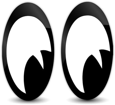 Amazon.com: 2pcs /1 Pair of Eyes/Vinyl Stickers Cartoon Funny Eyes ...