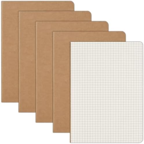 Rhino A5+ Exercise Books, 80 Page / 5mm Squared Paper Notebook, 10 Pack ...