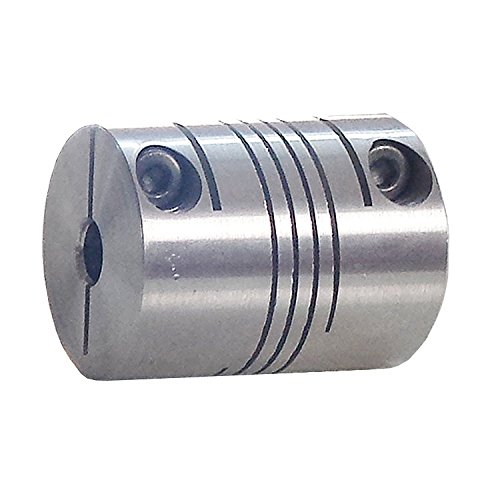 25mm x 6mm-8mm x 32mm Helical Aluminum Coupling : Aluminum H30: Amazon ...
