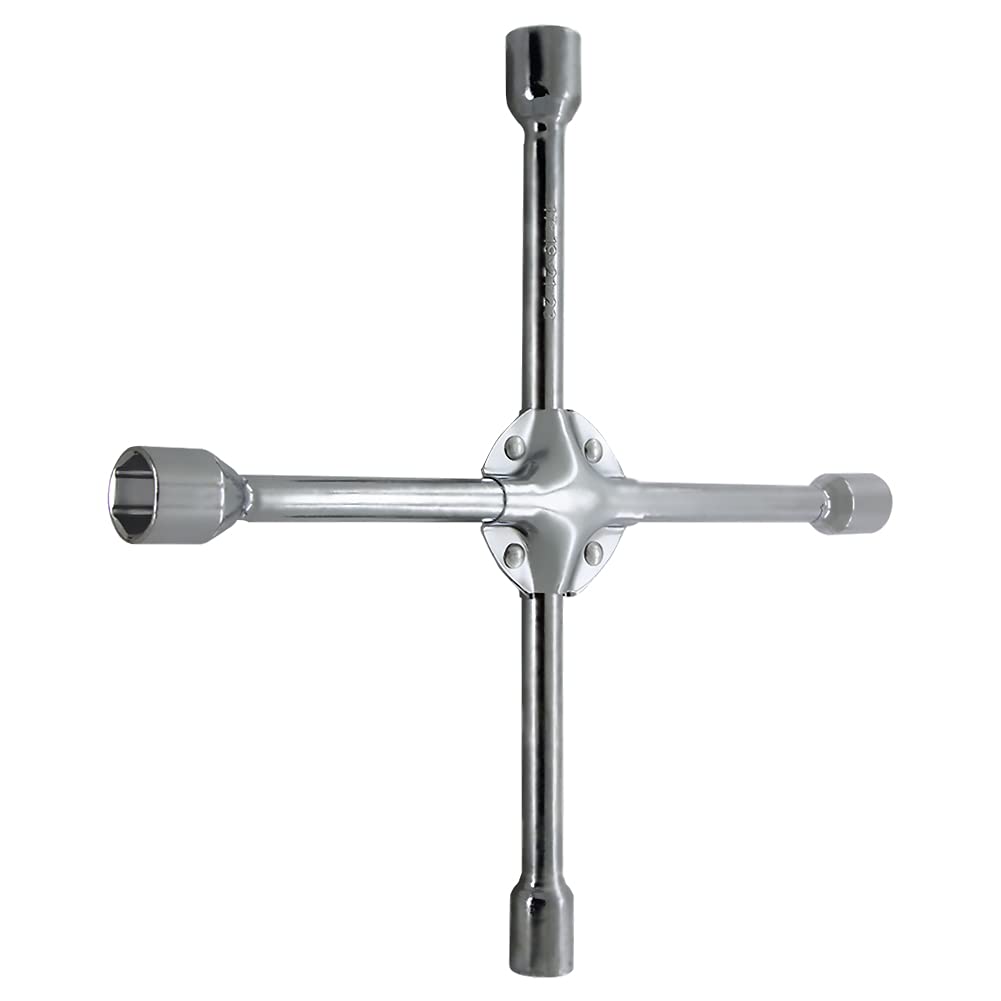 Auniwaig Heavy Duty 14-inch Universal 4-Way Cross Lug Wrenc Tire Cross ...