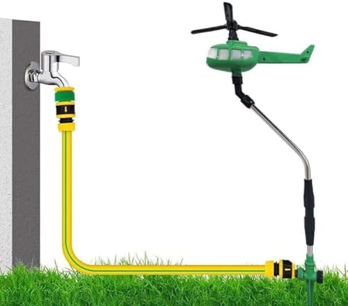 BQLQBQLQ Helicopter Lawn Water Sprinkler,Rotating Helicopter Sprinkler ...