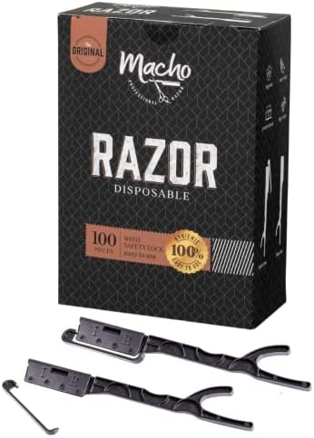 Amazon.com: 50 disposable razor blades male barber straight blade Beard ...