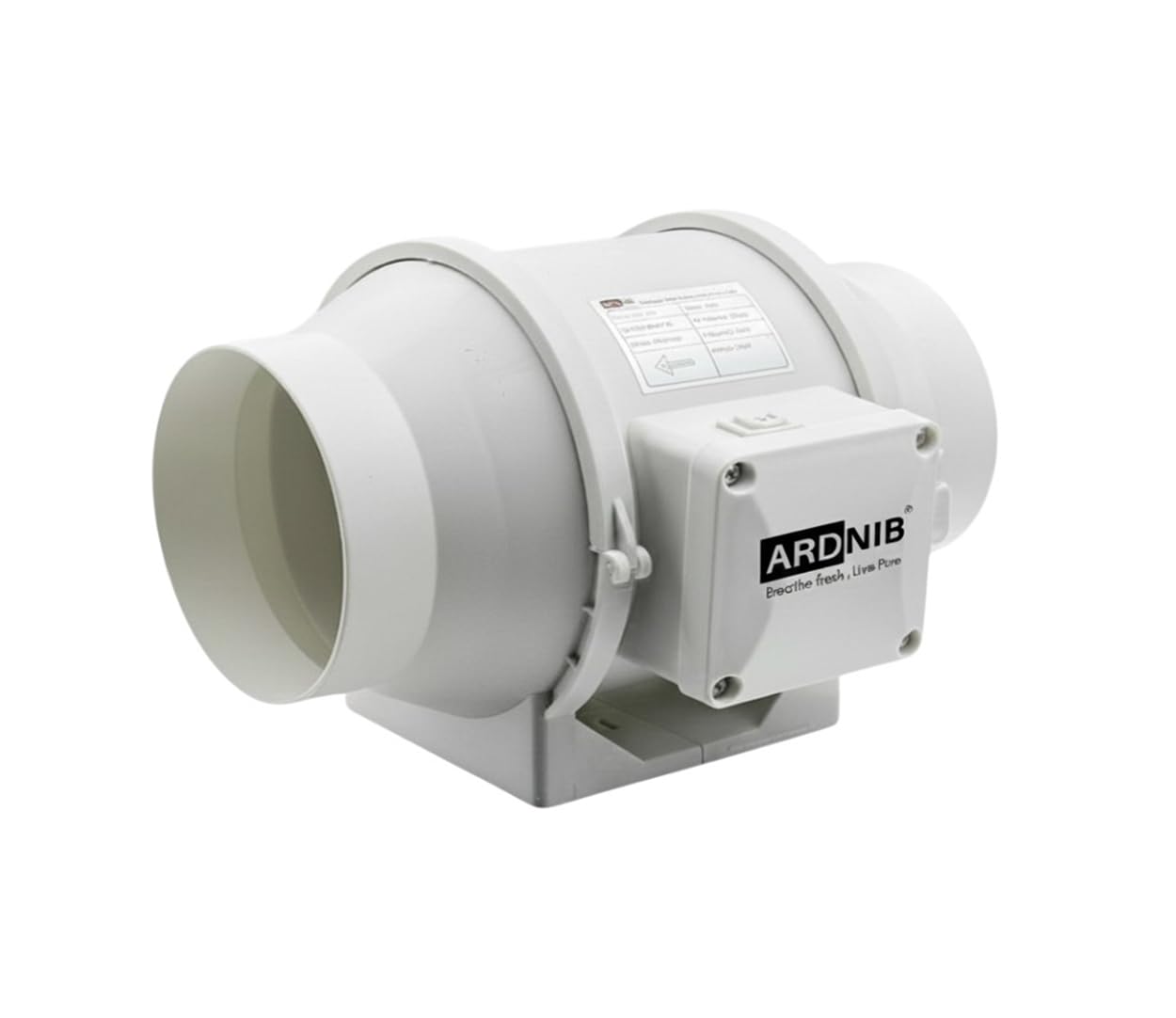 Ardnib AIF-150 (6Inch / 150 mm) Silent Mix Flow/Inline Duct Fan/Duct ...