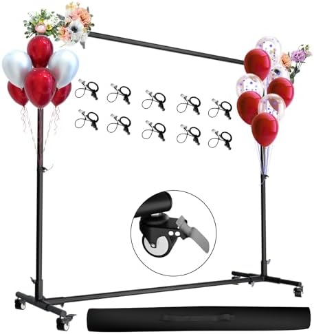 Amazon.com: LOMTAP Backdrop Stand for Parties with Wheels - 10x7.2 ft ...