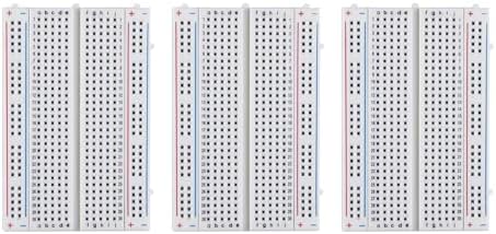 Amazon.com: ELEGOO 3PCS 400 tie Points breadboard, 4 Power Rails for ...