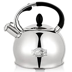 Amazon.com: SUSTEAS Stove Top Whistling Tea Kettle-Surgical Stainless ...