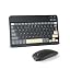 LAMA Wireless Keyboard and Mouse, Rechargeable Ultra Slim Universal ...