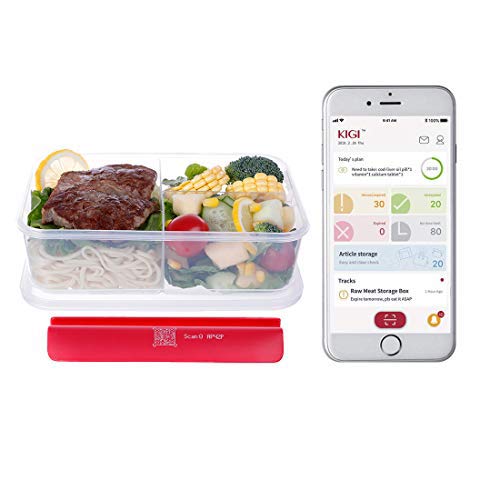 Buy 38.8oz Bento Lunch Box, Smart Food Container, Reminder, Storage and ...