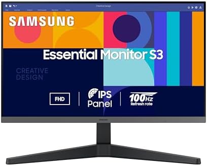 Samsung 24-inch (60.46cm) FHD, IPS, 100 Hz, 1920 x 1080 Flat Monitor ...