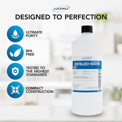Lucemill Distilled Water | 1 Litre | Distilled Water for CPAP Machines ...