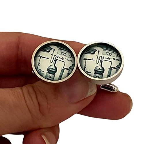 Amazon.com: Chemistry Biology Laboratory Cuff Links Cufflinks, Lapel ...