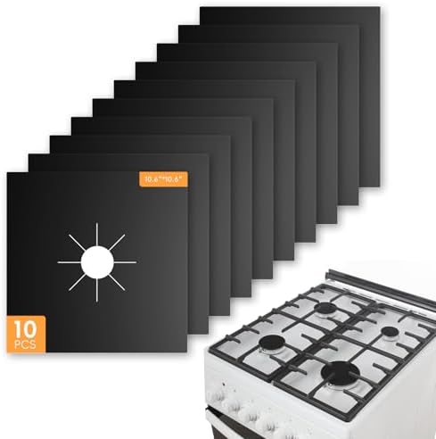 Amazon.com: 10-Pack Cuttable Stove Top Covers for Gas Burners, Non ...