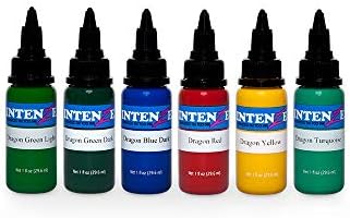 Amazon.com: Japanese Dragon Tattoo Ink Supplies 6 Intense Vibrant ...