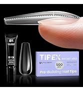 Amazon.com: Five Angeles Tipex Instant Apex Gel Nail Tips Kit – 500pcs ...