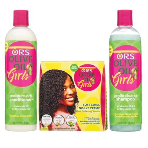 Amazon.com : Girls Soft Curls No-Lye Creme Texture Softening System Kit ...