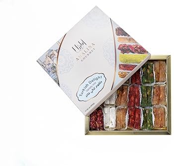 Amazon.com: Amalina Gourmet Turkish Delights (Lokum)- (500g/1.1lb) Gift ...