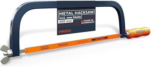 Presch Hacksaw 300mm - BI-Metal Edge for Precise Work - 90° Rotation ...