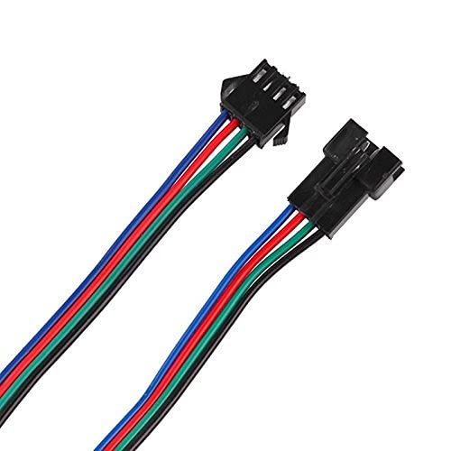 HRtronics® - 4 pin Male and Female 4 wire JST Connector Cable Lock Type ...