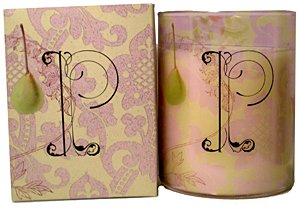 Amazon.com: Fringe Studio Monogram "P" Aromatherapy 10 Oz. Candle In ...