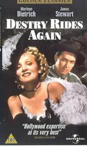 Destry Rides Again [VHS] [1939] : Marlene Dietrich, James Stewart ...