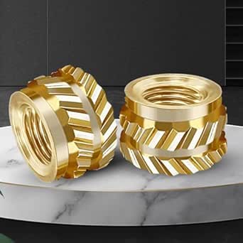 100Pcs M3 Threaded Insert, M3 Heat Set Inserts Brass Nuts Inserts ...