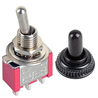 Industrial Switch Switch 2A 250V/5A 120V Waterproof Switch Cap On-On ...