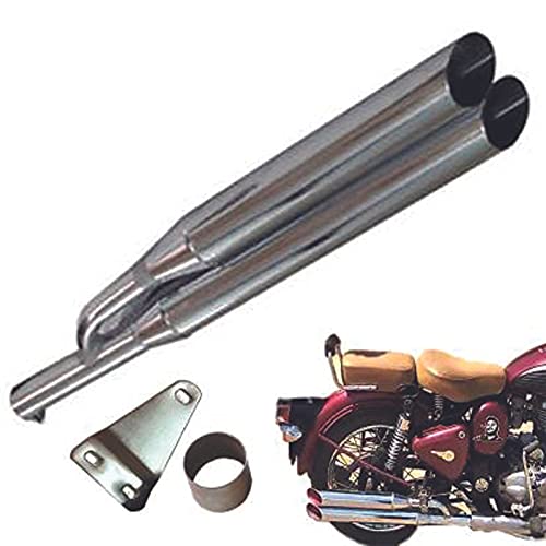 SupremeChoice Bike Bullet Exhaust Silencer A1 Quality Double Barrel ...