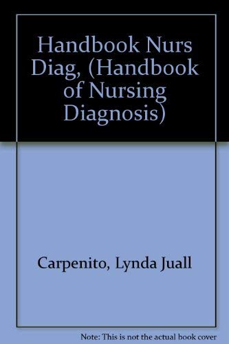 Handbook of Nursing Diagnosis : Carpenito, Lynda Juall: Amazon.com.mx ...