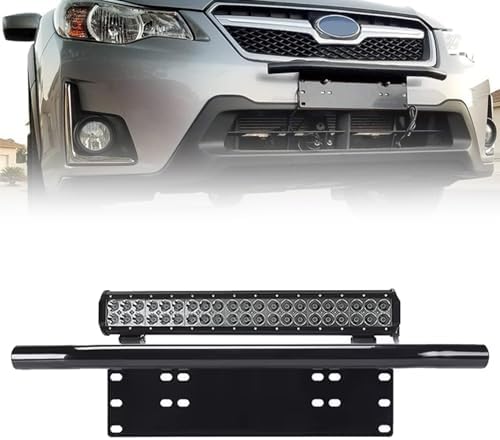 TANZEDMI Universal License Plate Mounting Bracket Front Bull Bar Bumper ...