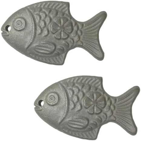 Amazon.com: 2 Pack Iron Fish Effective and Safe Cooking Tool,Natural ...