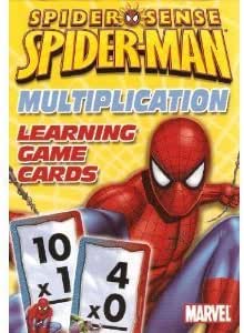 Amazon.com: 36 Cards Spiderman Flashcards - Multiplication : Toys & Games