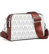 MARCO M KELLY Crossbody Bags for Women Travel Vegan Leather Multi Zip ...
