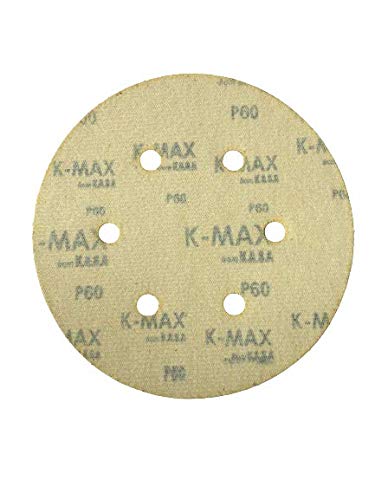Kovax Max Gold Super Tack Disc Size - 150MM (6") X 6 Holes P 60 (Pack ...