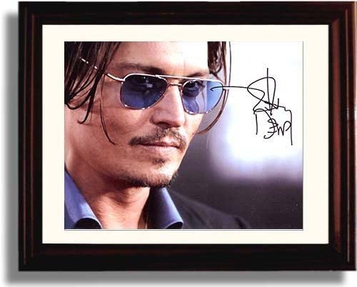 Amazon.com: Johnny Depp Autograph Promo Print - Framed 8x10: Posters ...