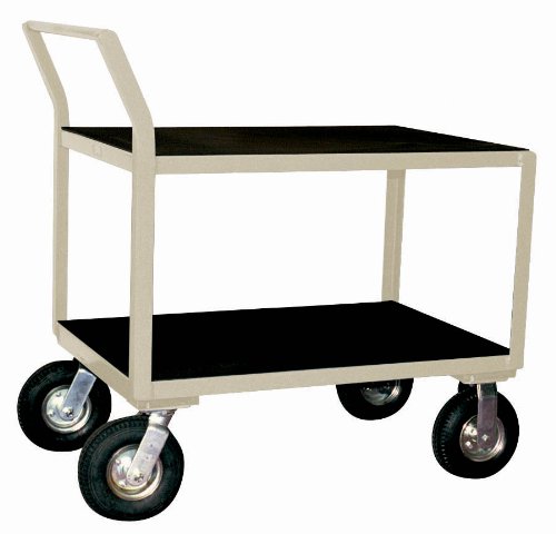 Lyon Service Cart, 2 Shelves, Putty, 1200lbs Load Capacity, 39" Height ...