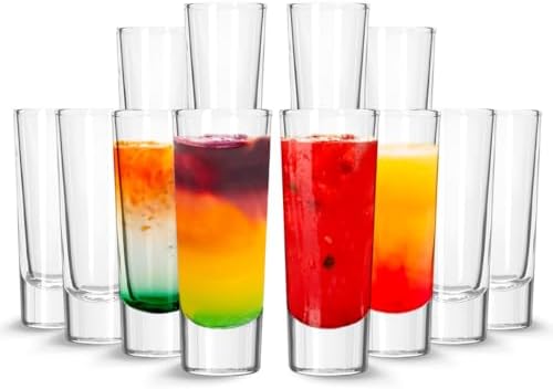 Amazon.com | LEMONSODA Clear Shot Glass Set- (2oz) Crystal Shot Glasses ...
