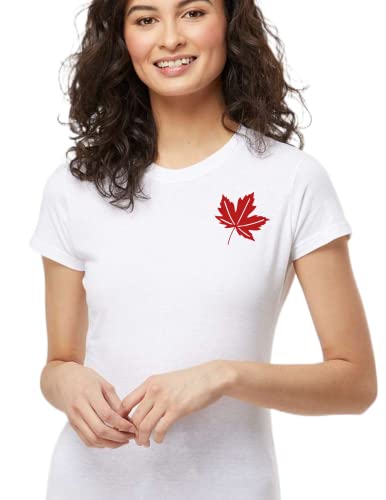 Womens Canada Maple Leaf T-Shirt - Handmade Premium Canada Shirt L2 ...
