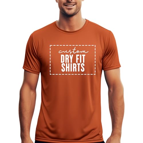 Amazon.com: Custom Dri Fit Shirts for Men and Women - Add Your Own ...
