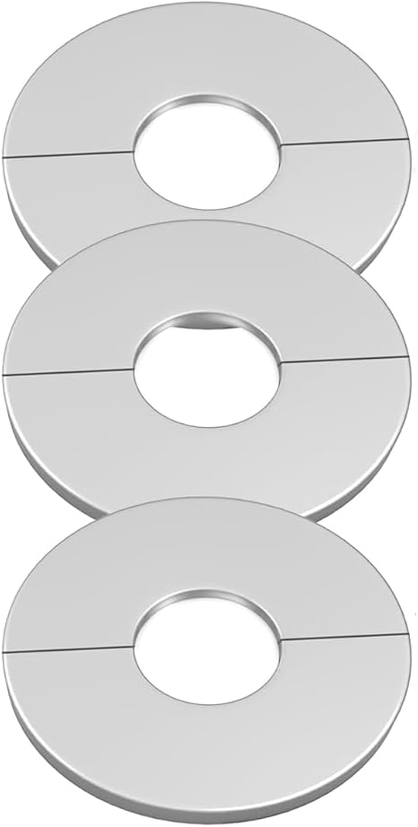 Wall Split Flange Stainless Steel Escutcheon Plate plumbing Cover Self ...